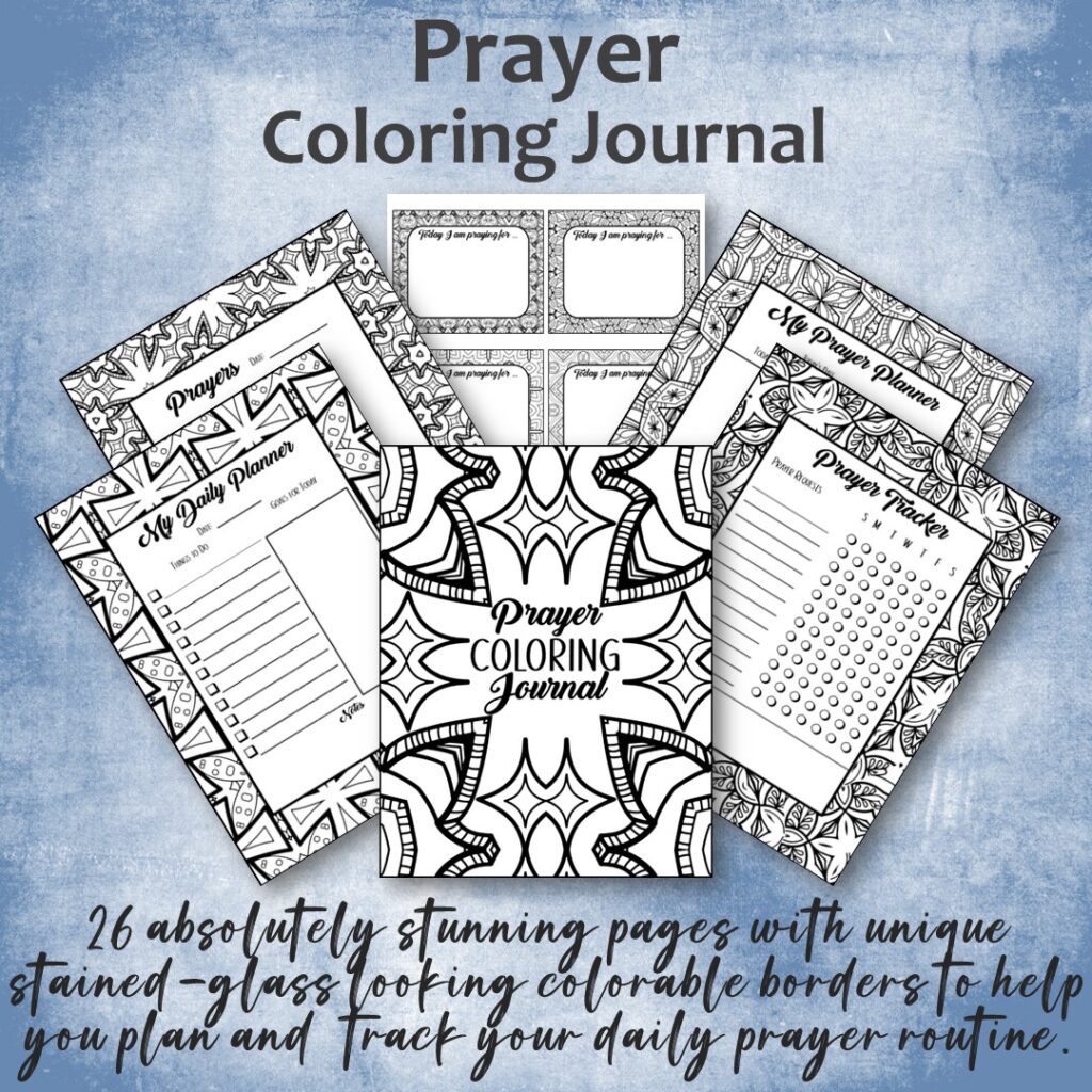 Prayer Coloring Journal - Plan Journal Color